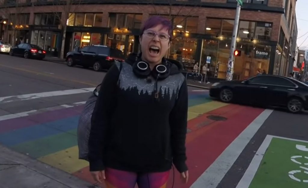 Watch: Crazy Liberal Woman Screeches on Seattle Streets at Street ...