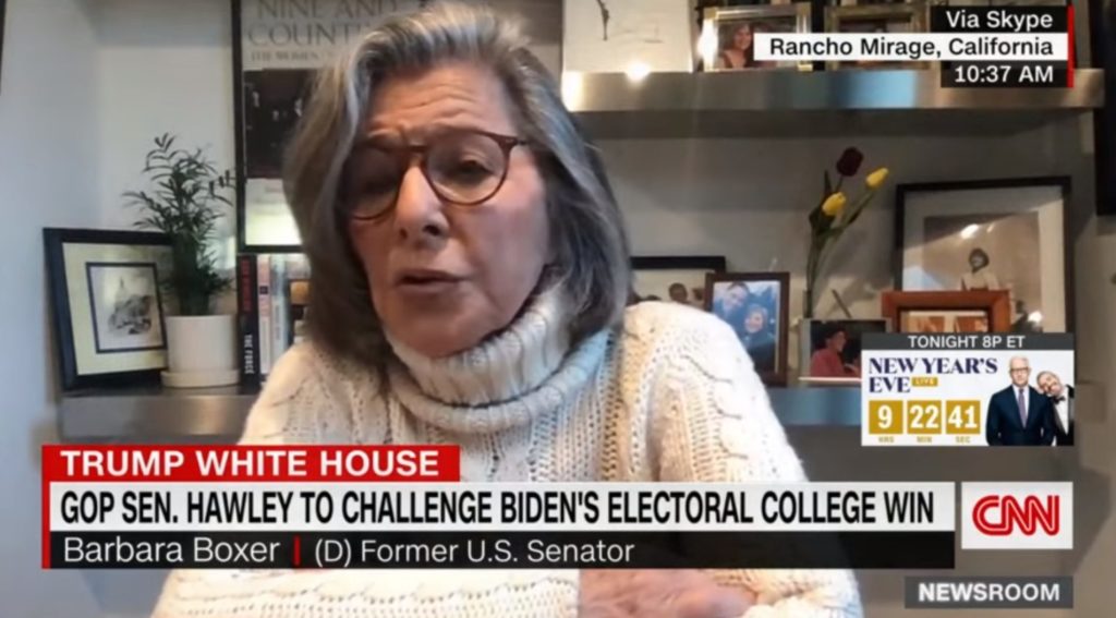 Former Senator Boxer Argues that Only Democrats Deserve Justice in ...